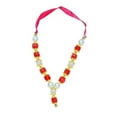Set of 4 Artificial Flowers Ribbon Garland Haar Mala for Idol-Mala for ...