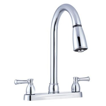 WMF-8201ZNL-CP - Hybrid Metal Deck Kitchen Sink Faucet Double Handle ...