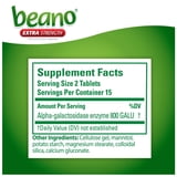 Beano Extra Strength, Gas Prevention & Digestive Enzyme Supplement, 30 ...