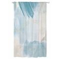 Abstract Ombre Sheer Curtains 108 Inch Long 1 Panel Blue Marble Texture ...