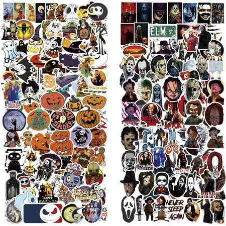 200pcs Mixed Horror Movie Stickers Graffiti Stickers Scary Thriller ...