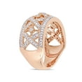 Everly Women's Diamond 10k Rose Gold Ring - Walmart.com