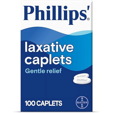Phillips' Laxative Dietary Supplement Caplets, 100 Count HSA/FSA ...