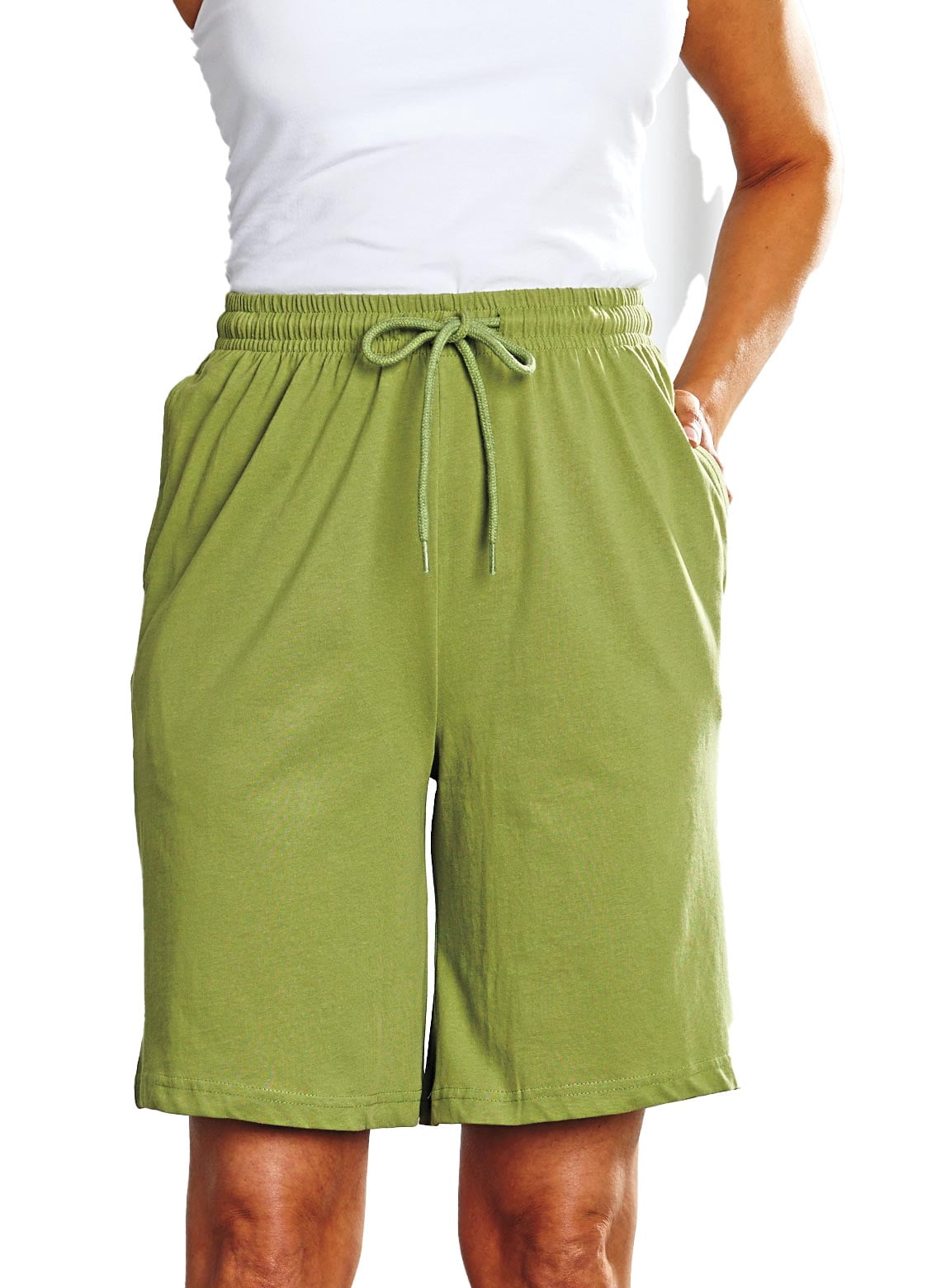 Knit Shorts | Women's Essential Cotton Shorts Available in Missy and ...