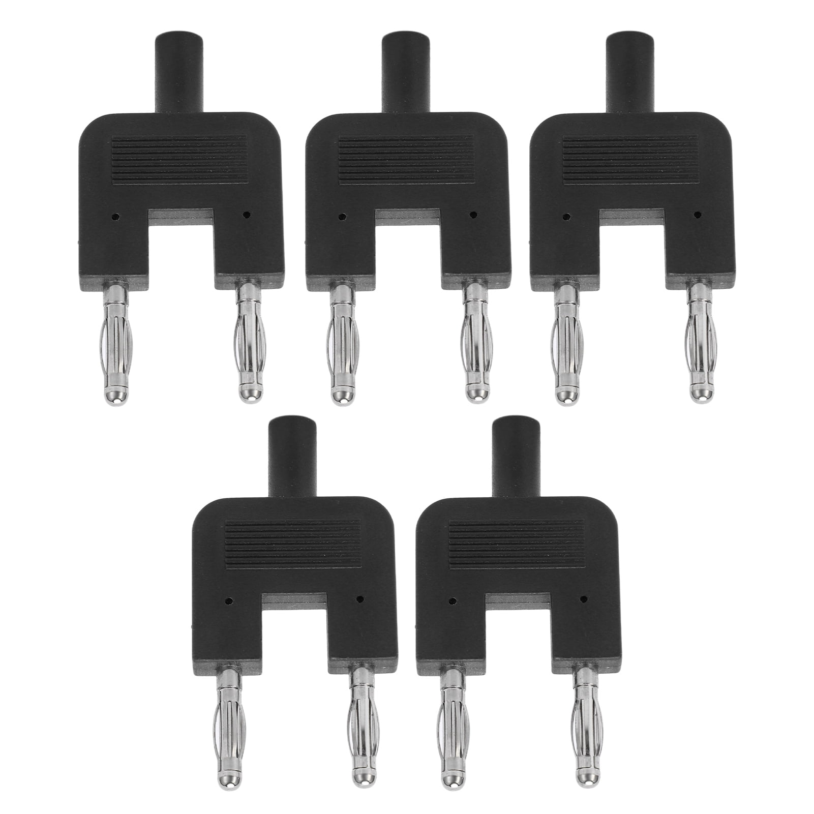 5 conectores banana dobles de doble fila, 1 hembra a 2 machos, fuerte ...