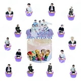 BTS Bangtan Boys Themed Birthday Party Decor Supplies Kits, Including ...