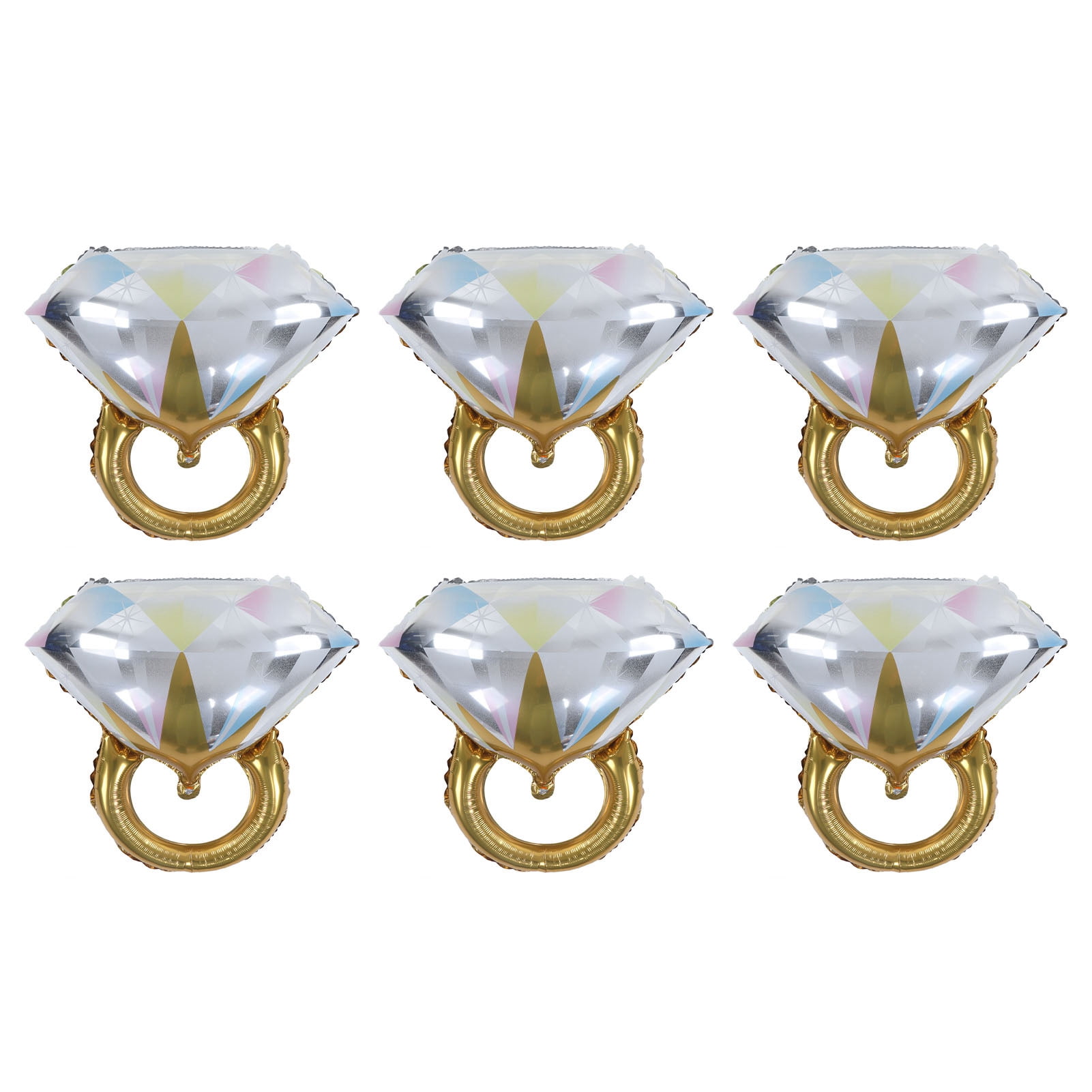 piezas Anillo de diamante Globo Papel de aluminio Anillo de diamante ...
