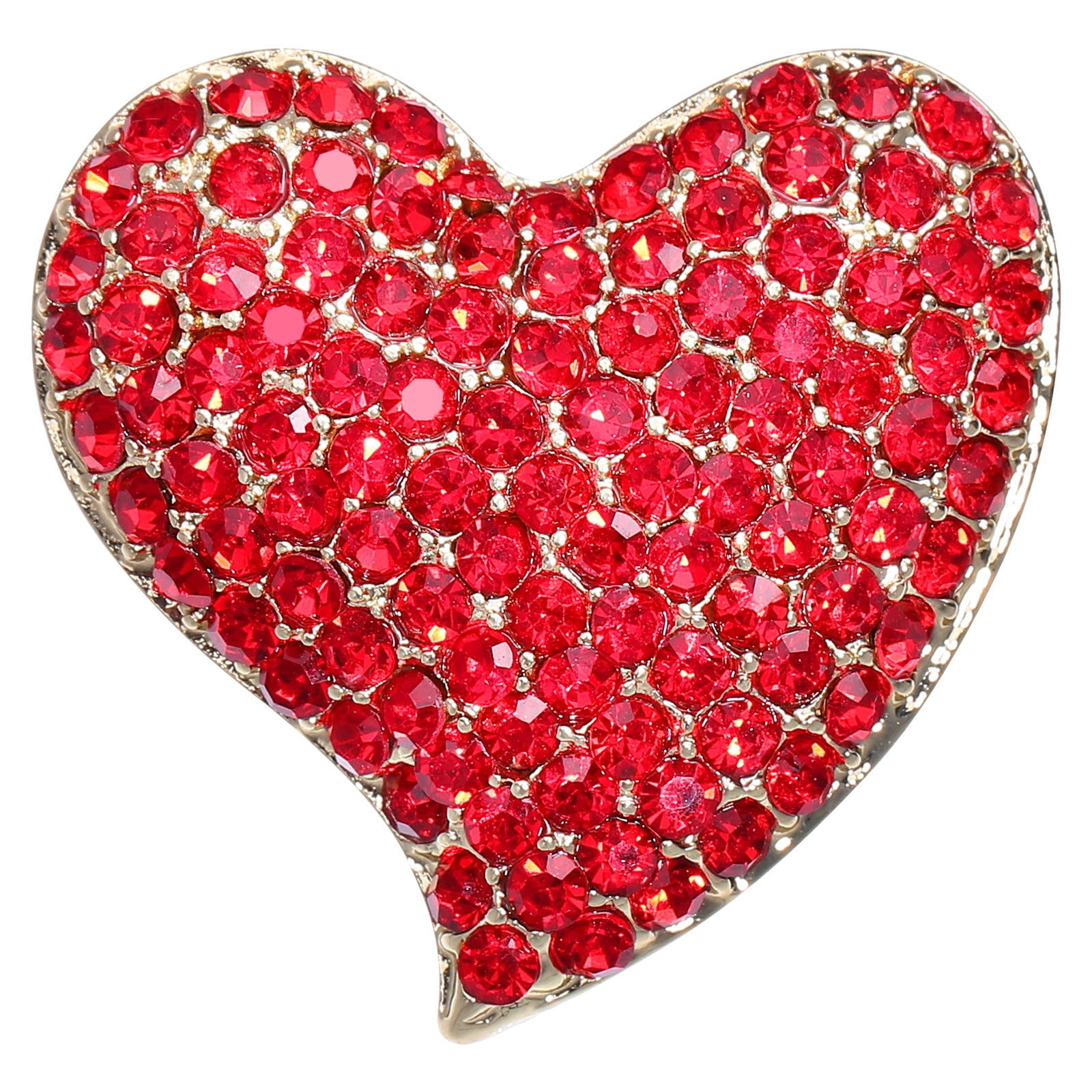 Click here for Hydreachca 1pc Heart Shaped Brooch Red Rhinestone... prices