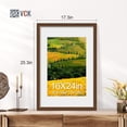 16x24 Poster Frame 2 Pack - Brown, High-End Wood Picture Frames with ...