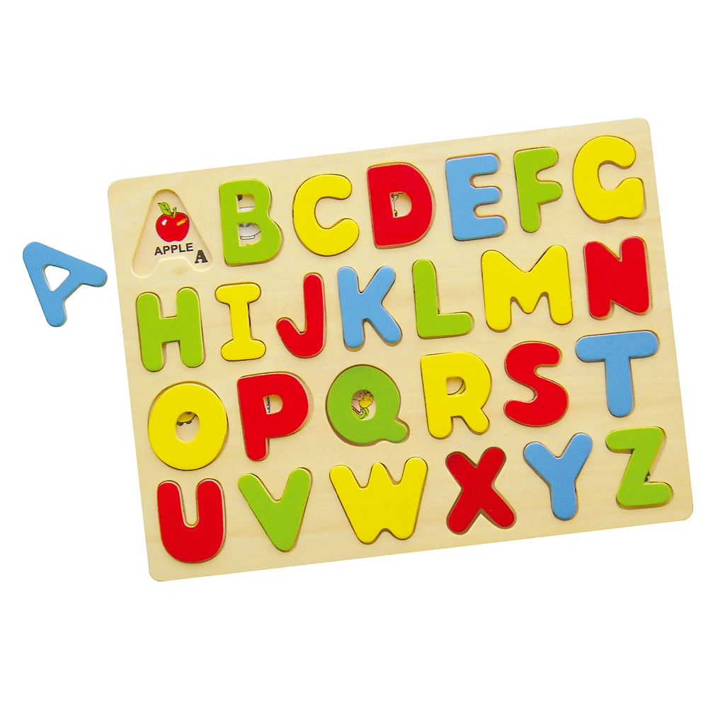 Large Wooden See Inside Alphabet Puzzle/ABC Puzzle, 26-Piece - Walmart ...