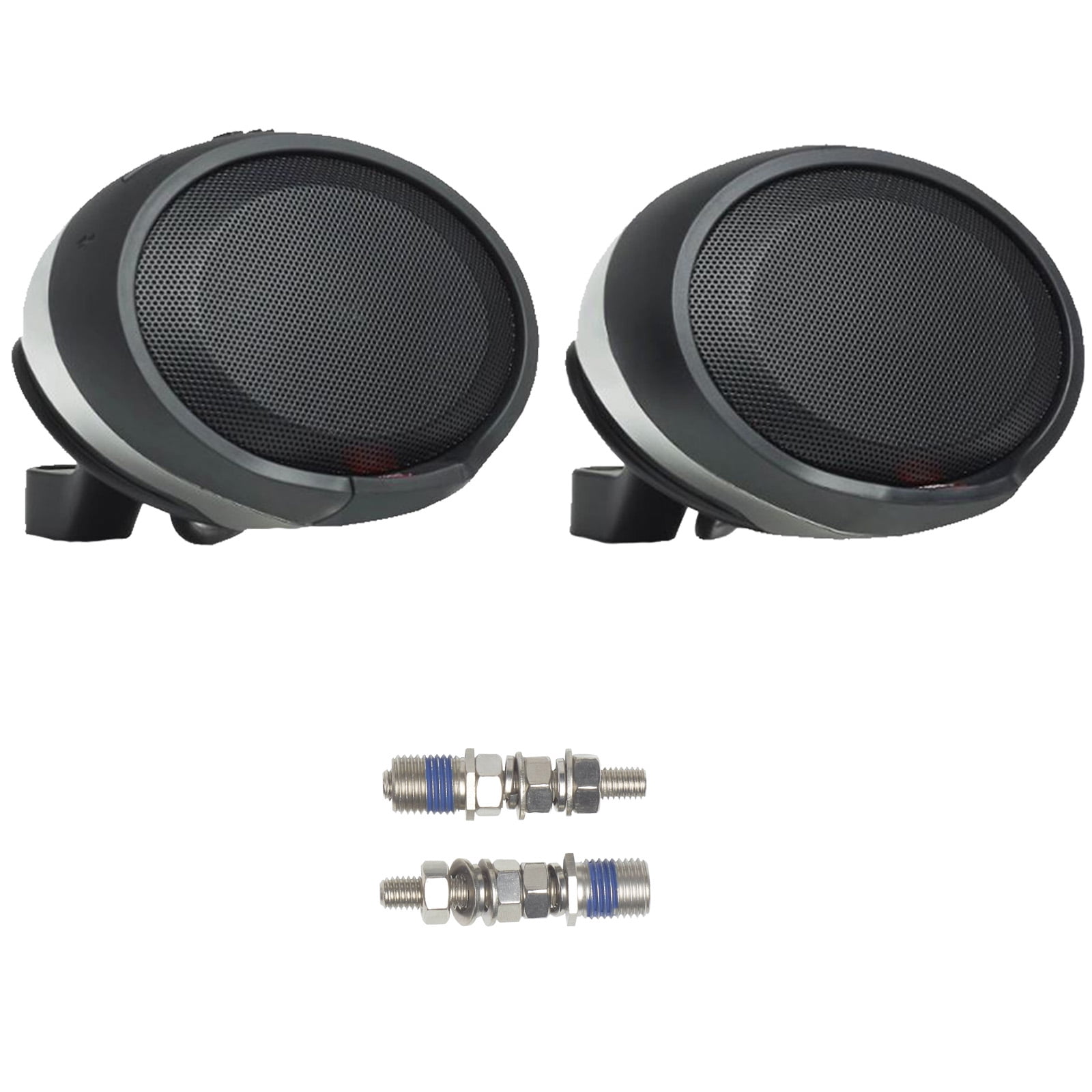 2x JBL Cruise Handlebar-Mount Weather-Resistant Bluetooth Chrome ...