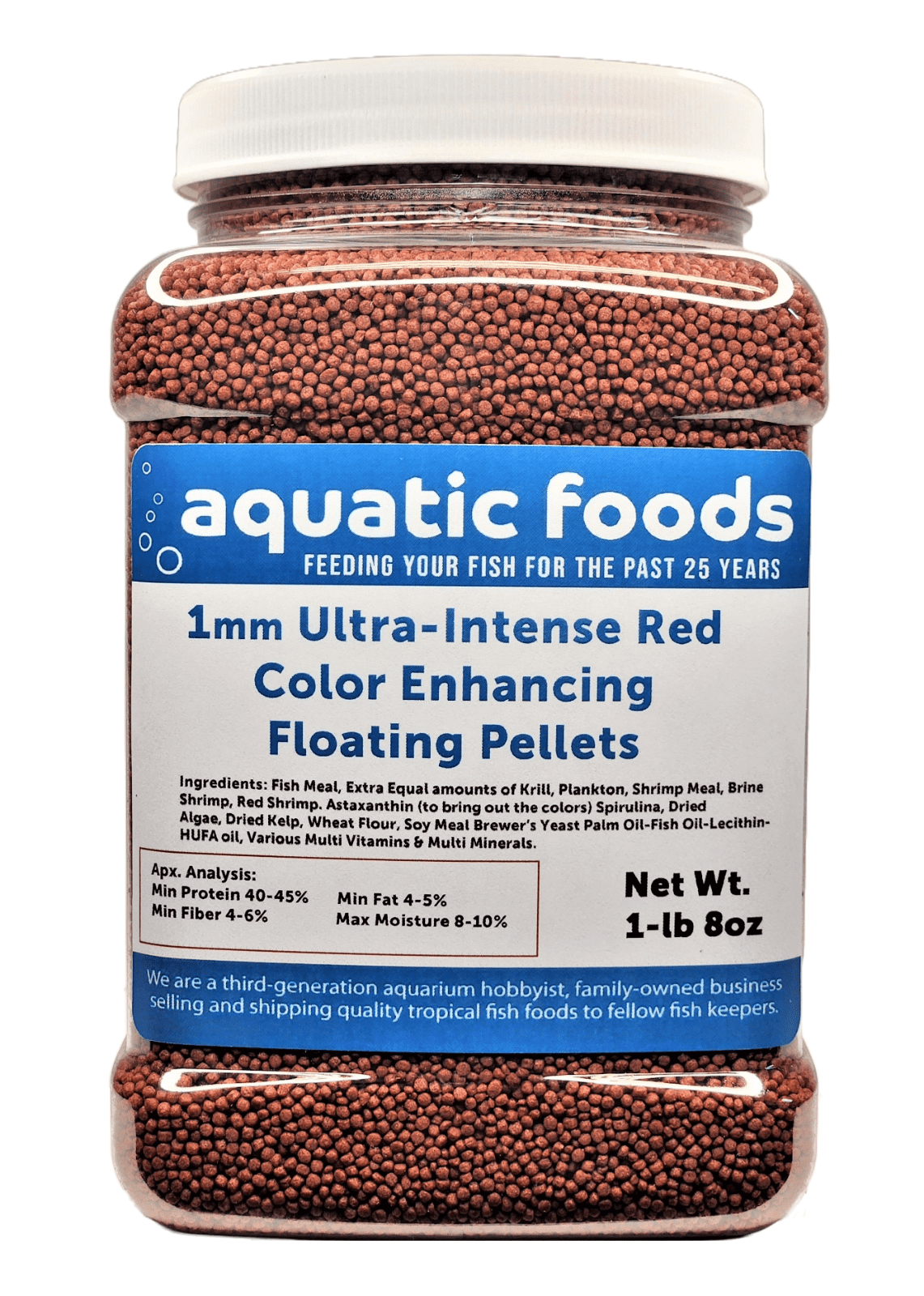 1-mm Ultra-Intense RED Color Enhancing in 7-10 Days Floating Pellets ...