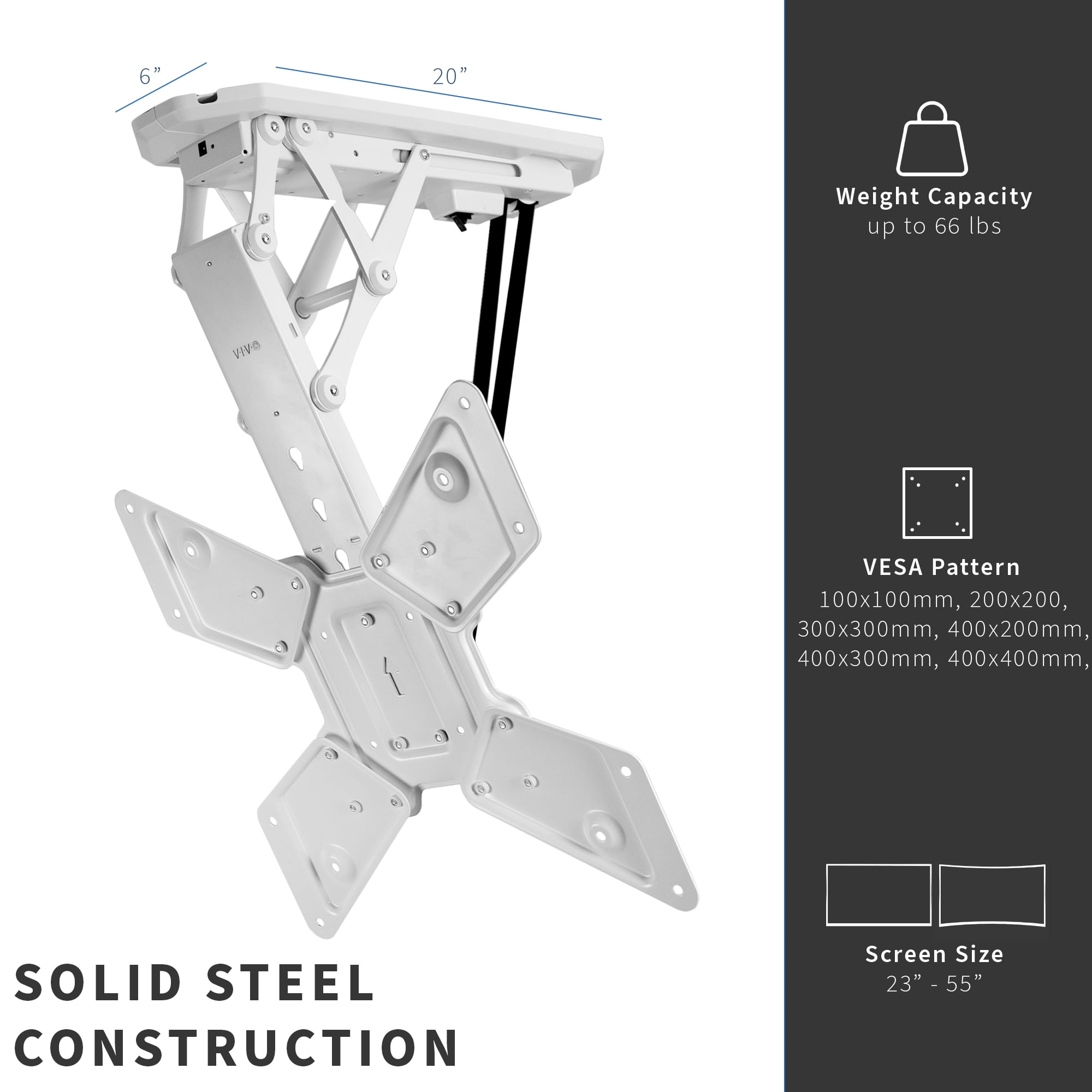 Flp 410 In Ceiling Flip Down Motorized Tv Mount | Shelly Lighting