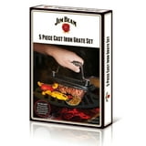 5 piece cast iron grill, mitten, meat press and 10.5" pan - Walmart.com