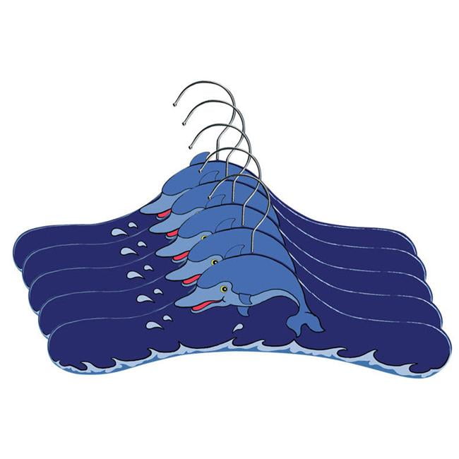 Kidorable HANGER-DOLPH S Handpainted Wooden Dolphin Hangers - Small ...