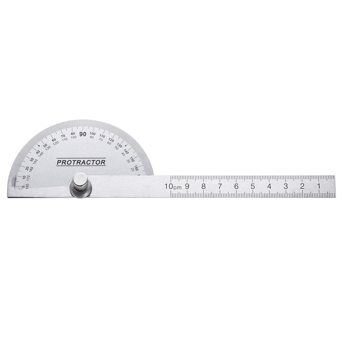 Frcolor 100mm Multifuctional Stainless Steel 180 Degree Protractor ...