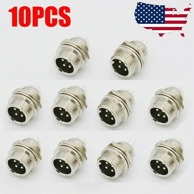 2/4/5/6/8 Pin Ham&CB Radio MIC Microphone Connector Female/Male Plug ...