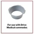 Drive Medical 11073300 Commode Splash Guard, Plastic HSA/FSA Eligible ...