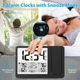 EM3539E Projection Alarm Clock, WWVB Atomic Projector Clock for Bedroom ...