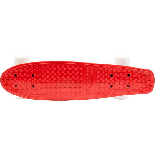 Variflex Kryptonics Torpedo Skateboard, Red - Walmart.com - Walmart.com