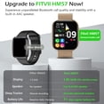 Reloj inteligente FITVII Health Tracker con llamadas, presión arterial ...
