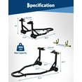 BouPower Universal Motorcycle Front & Rear Lift Stand Combo, 850 LBS ...
