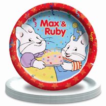 Max and Ruby Paper Plates Birthday Decorations Party Supplies Tableware ...