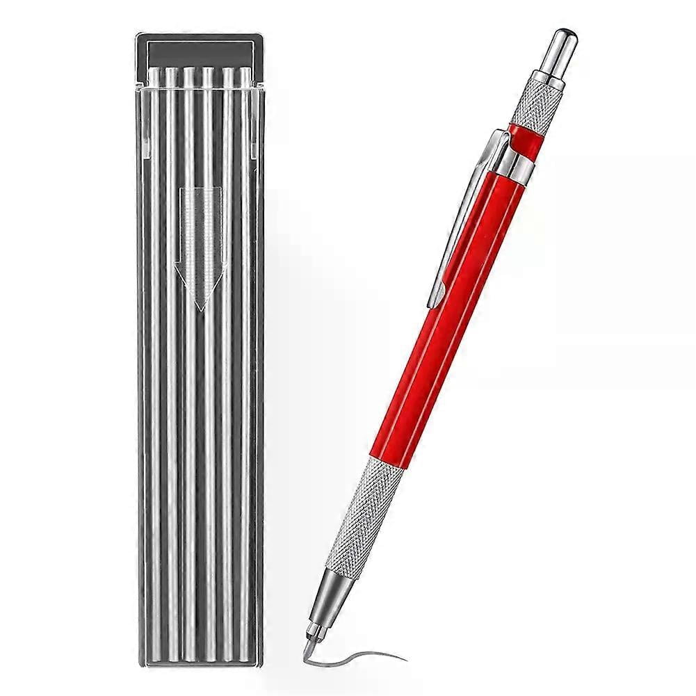 Welders Pencil with 12PCS Silver Streak Refills Metal Marker Mechanical ...