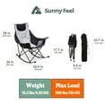 SunnyFeel Oversized Heated Camping Rocking Chair, Adult Outdoor ...