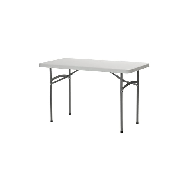 Sandusky 48" x 24" Plastic Folding Table, White - Walmart.com - Walmart.com