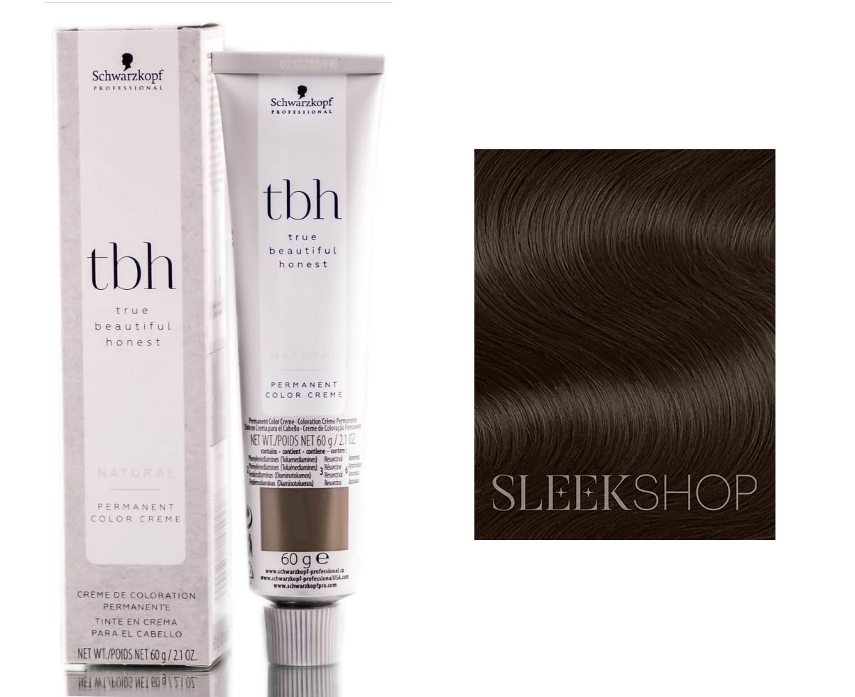 Schwarzkopf TBH Natural Permanent Color Creme (2.1 oz) - 5-06N - Light ...
