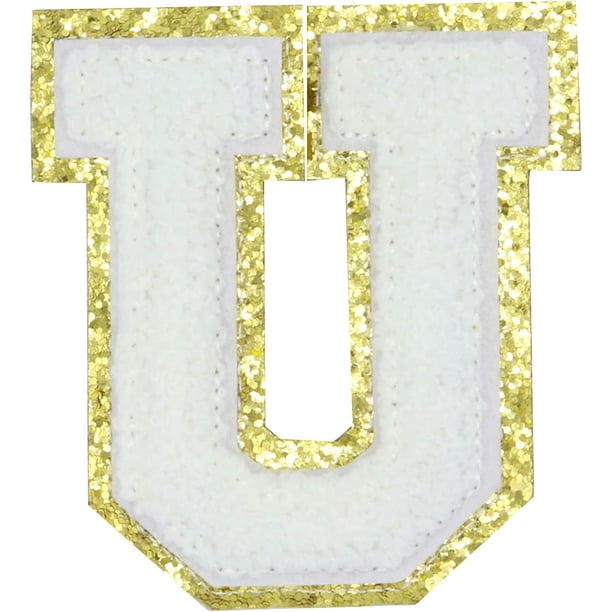 English Letter U Iron On Repair Patches Alphabet Sewing Appliques ...