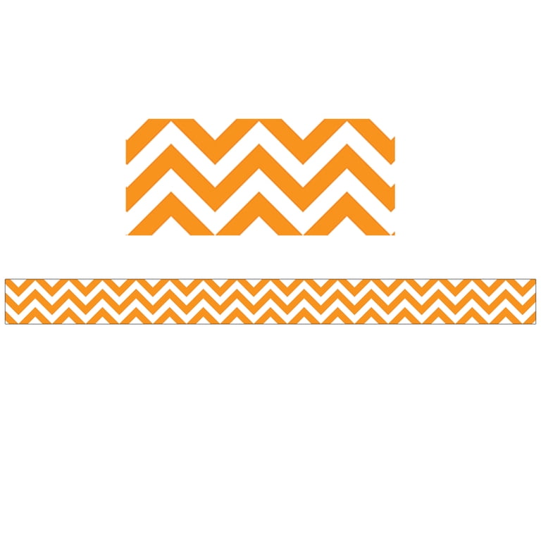 Orange Chevron Border