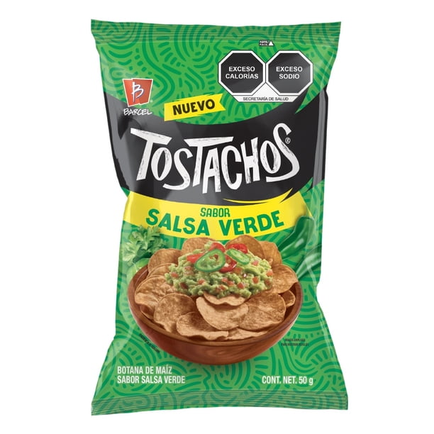 Botana de maíz Tostachos Barcel sabor salsa verde 50 g | Walmart en línea