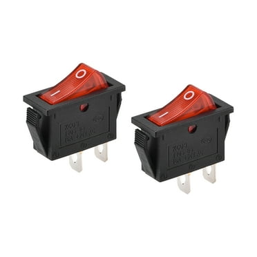 Mini Boat Rocker Switch Red Toggle Switch for Boat Car Marine ON/OFF AC ...