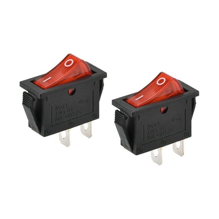 Boat Rocker Switch Red Toggle Switch for Boat Car Marine 2pins ON/OFF ...