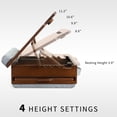SideKiix Wooden Tilting Lap Desk with Internal Storage and Slide-Out ...