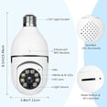 1/2pcs 2.5K WiFi Bulb Security Camera, AI Motion Detection 355° Rotate ...