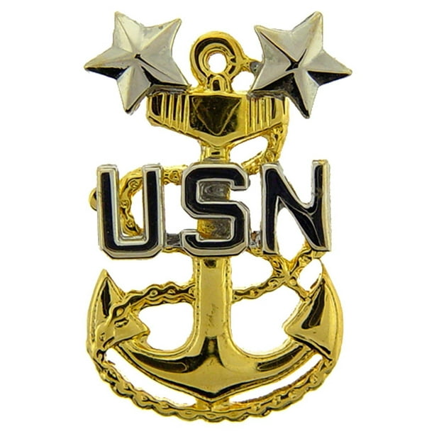 U.S. Navy Master Chief Petty Officer Emblem Pin 1" - Walmart.com