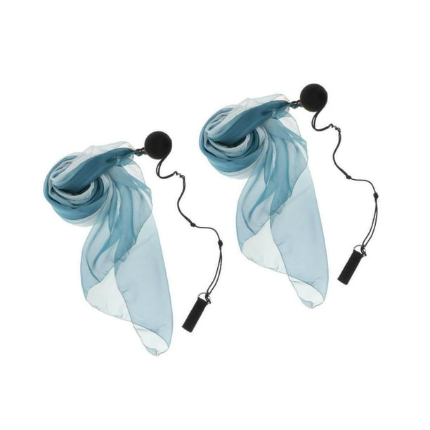 serony Pair Veil Poi Throw Balls Imitated Silk Adjustable Chain for ...