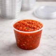 5.5 oz Clear Plastic Souffle Cups with Lids – BPA Free Portion ...