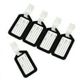 100Pcs Luggage Tags Suitcase Label Bag Travel Accessories Black ...
