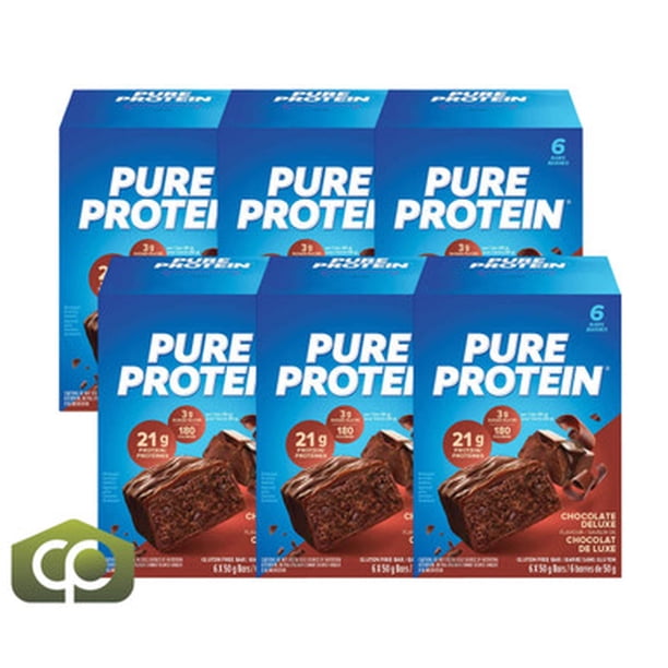 Pure Protein Bars - 6 Bars x 50g, Tempting Flavors for Satisfaction (6 ...