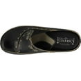 L'Artiste Women's Black Leather Clogs, Open-Back, Hand-Painted - EU ...
