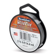 Beadalon Wildfire, .008 inch, Black, 125yd - Walmart.com