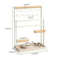 Sfugno Jewelry Organizer Stand, Double Rods, 6 Tier Storage Box for ...