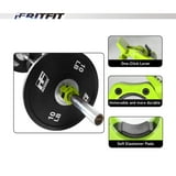 RitFit 2 In. Olympic Barbell Clips, Weight Bar Collars for Gym, ABS ...
