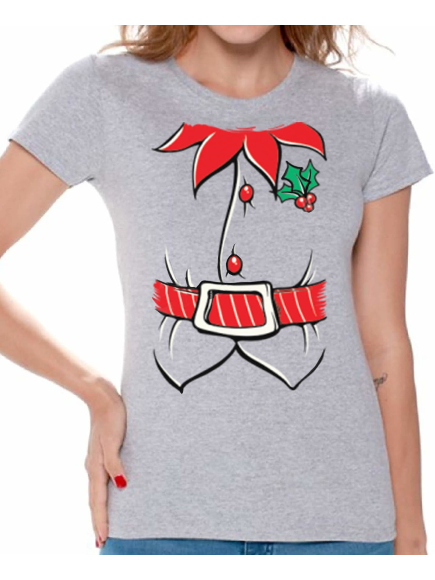 Awkward Styles Elf Costume Christmas Shirts for Women Elf Suit Women's ...