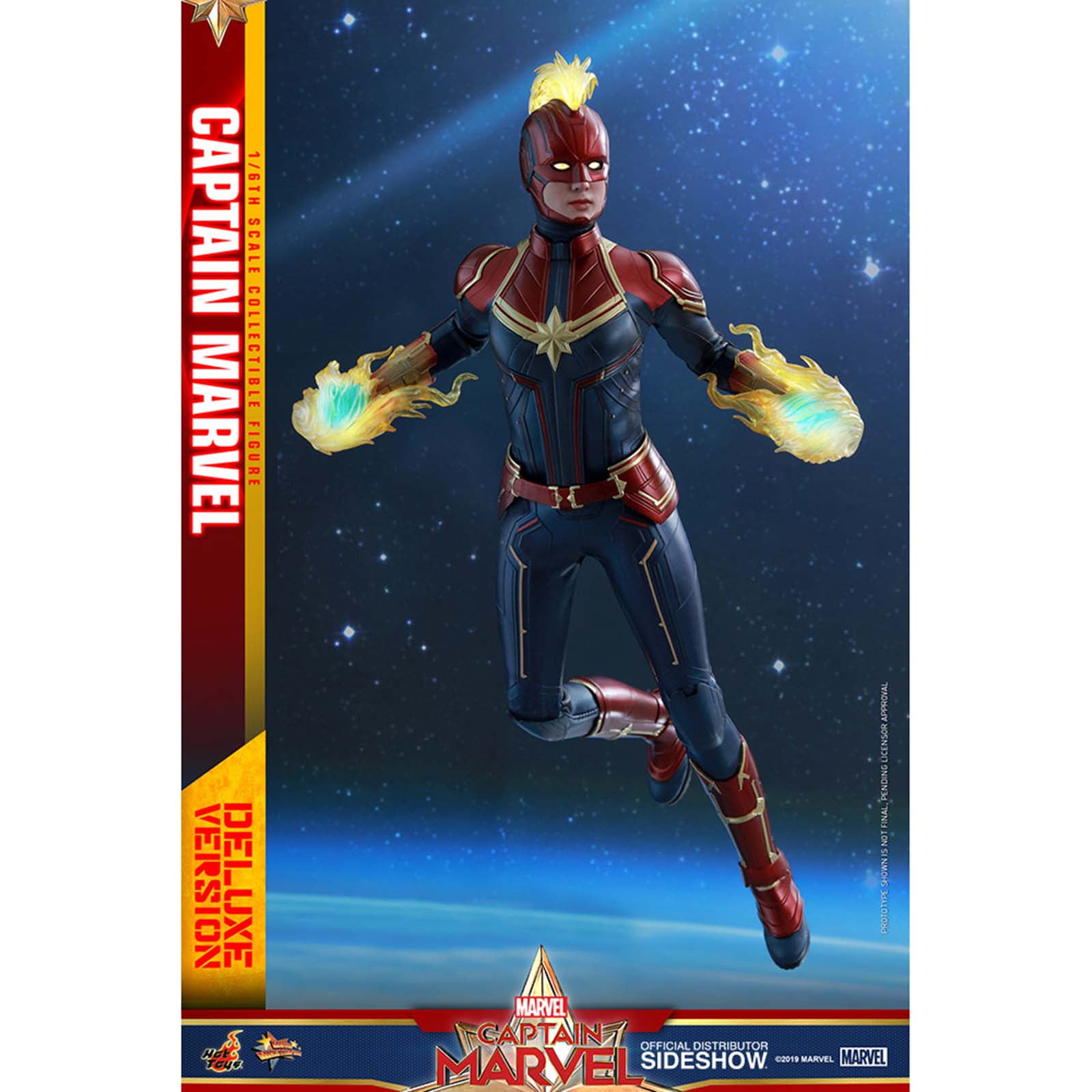 Movie Masterpiece Captain Marvel Diecast Collectible Figure (Deluxe ...