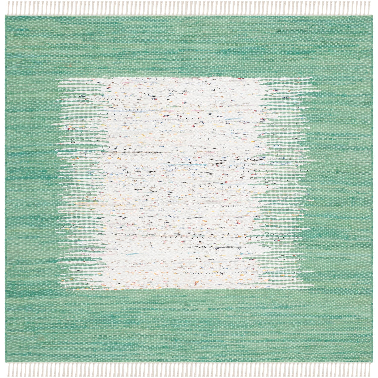 SAFAVIEH Montauk MTK711D Handwoven Ivory / Sea Green Rug - Walmart.com